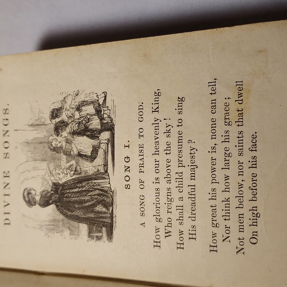 Vintage Watt's Divine Songs Book | Accents | Vintage Watts Divine And ...